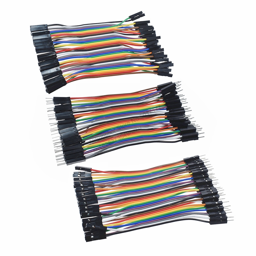40PCS Dupont Line Male to + Male Male to Female and Female to Female ...
