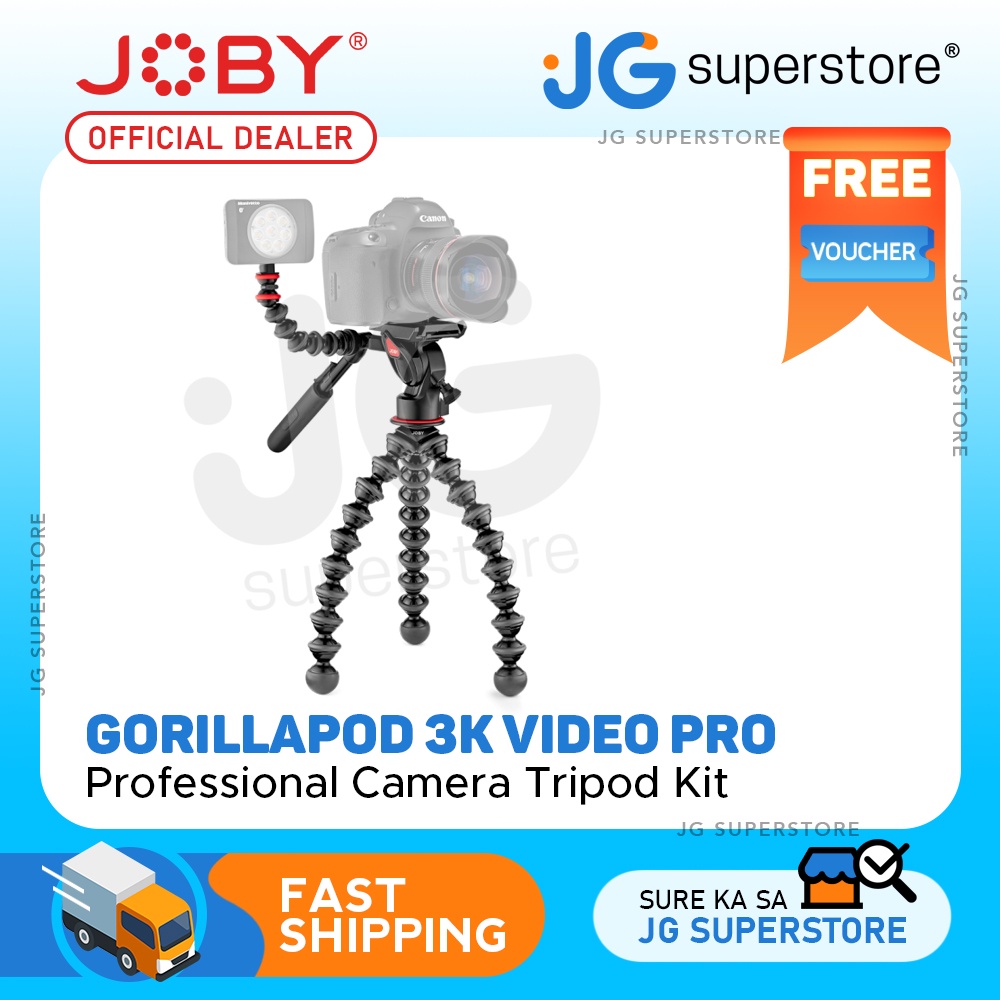 JOBY GorillaPod 3K Video PRO Professional Head Camera Tripod Stand ...