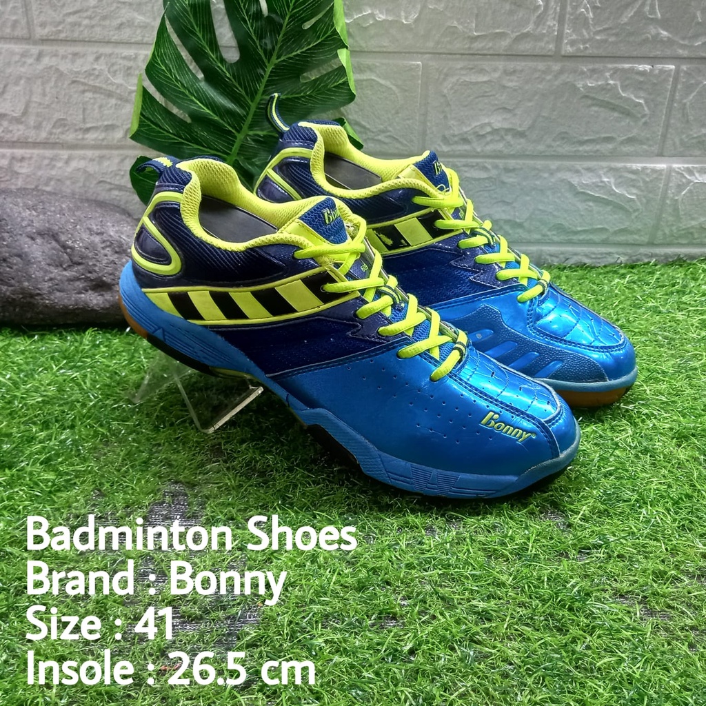 Bonny Mens Blue Green Badminton Shoes Size 41/Bonny Mens Blue Green ...