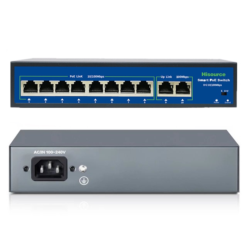 48V POE Switch 4+2/8+2/16+2 Ports 100Mbps Ethernet Poe Switch IEEE 802. ...