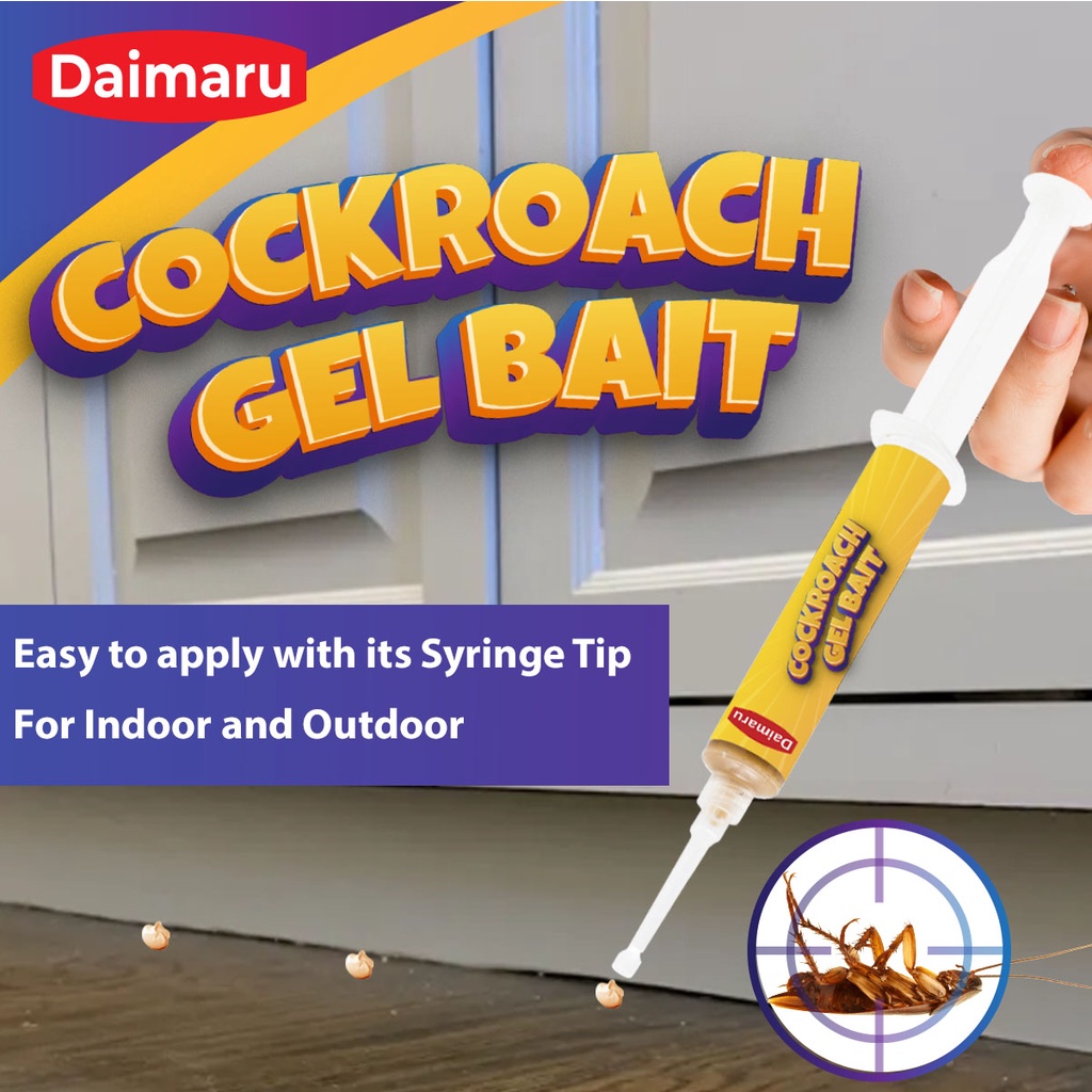 Daimaru Cockroach Killing Gel Bait | Roach Ipis Killing Gel for Indoor ...