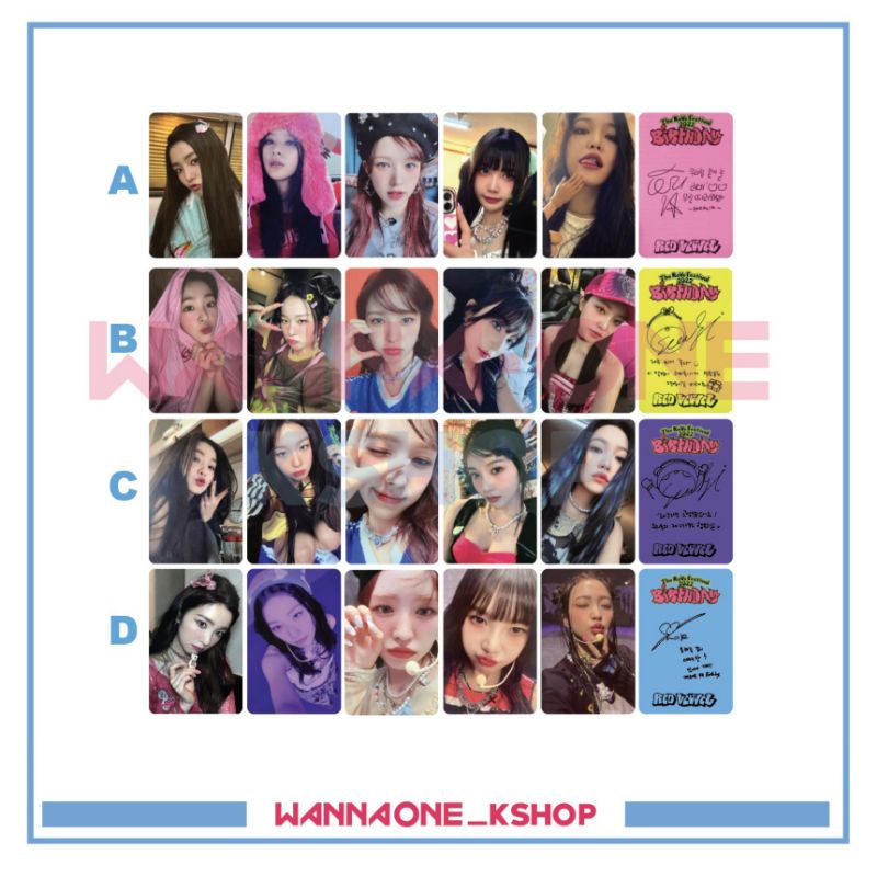 Photocard Red Velvet Birthday The Reve Festival 2022 Photobook Cake 
