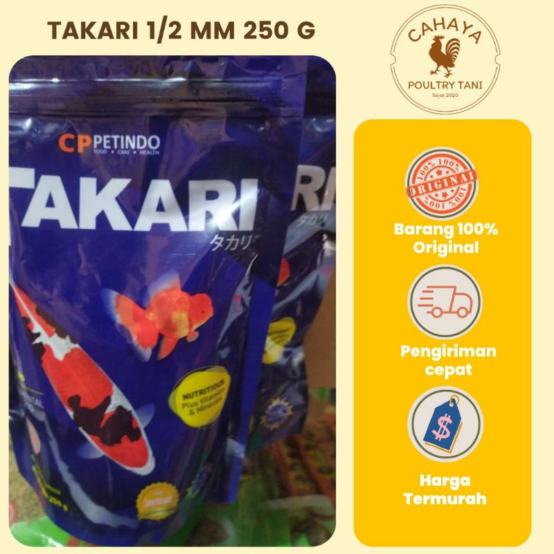 Takari Fish Feed 1/2 MM 250 G | Shopee Philippines