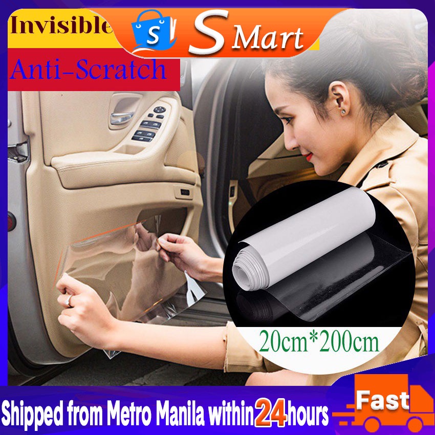 【Soyamart】20x200CM Car Bumper Hood Protective Sticker Auto Transparent ...