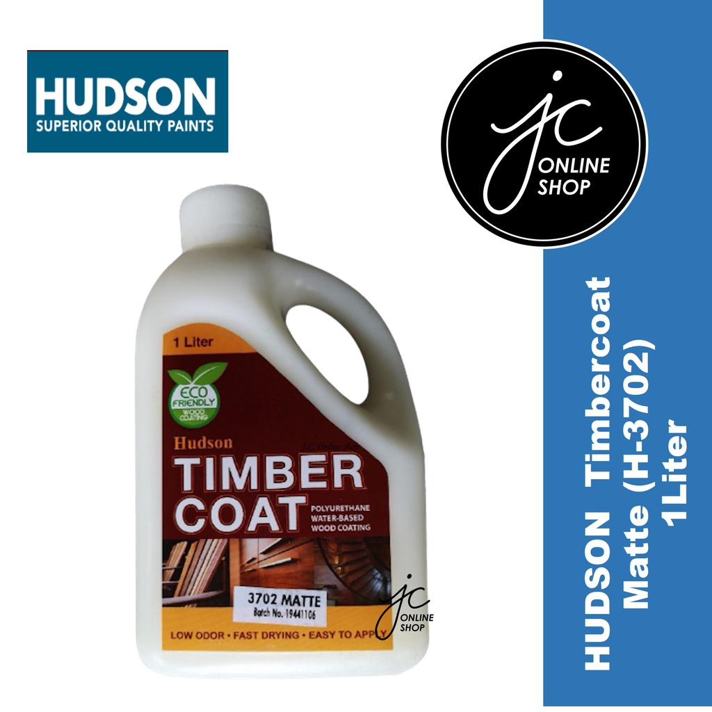 Hudson Timber Coat Polyurethane Water Based Wood Coating 1L ( Gloss ...