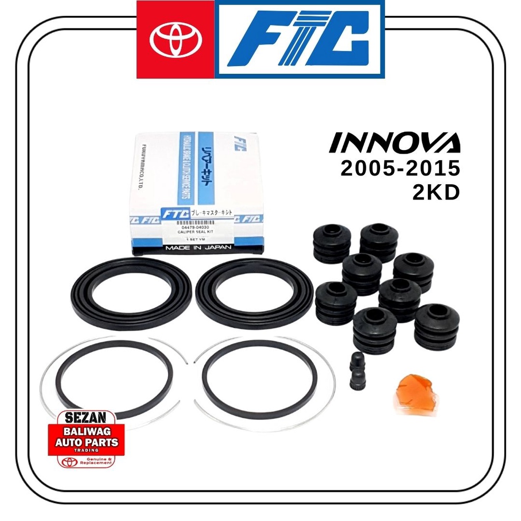 FTC FRONT DISC BRAKE CALIPER KIT TOYOTA INNOVA 2005-2015 2KD 04479 ...