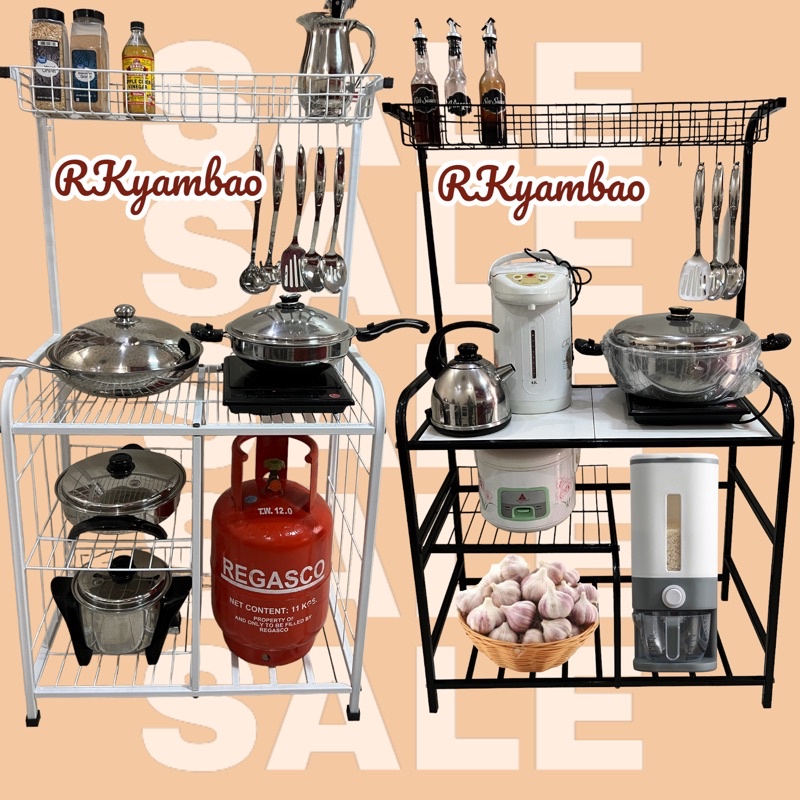 Gas Stove Stand Rack Heavy Duty Lifetime Use Kitchen Organizer | Shopee ...