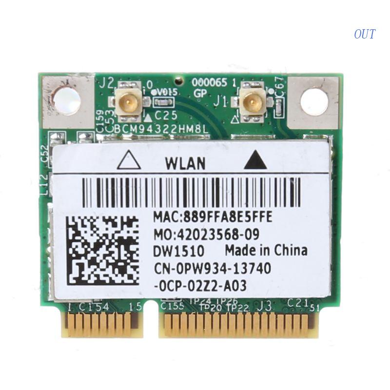 OUT BCM94322HM8L DW1510 802.11A B G N 300Mbps Dual Band Half Mini PCie ...