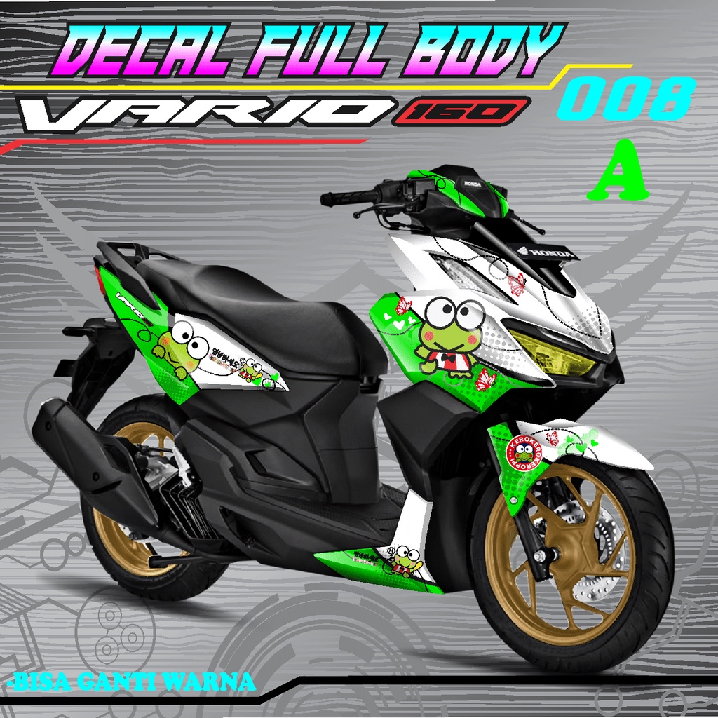 Custom DECALS STICKER FULL BODY STICKER HONDA VARIO MOTORCYCLE KEROPPI ...