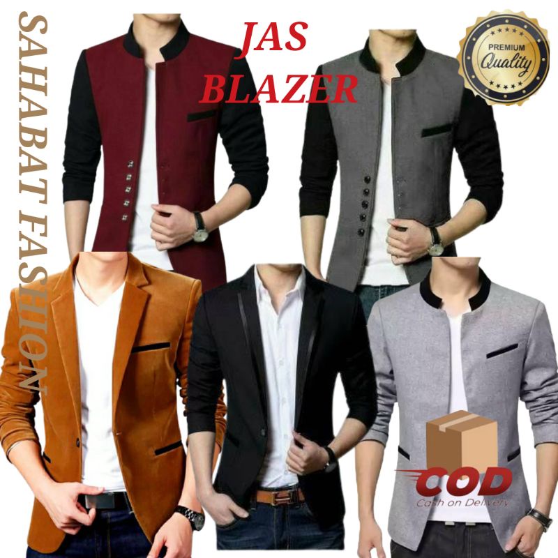 Men's JAS AND BLAZER KOREAN STYLE BLAZER JAS PREMIUM BLAZER JAS FORMAL ...