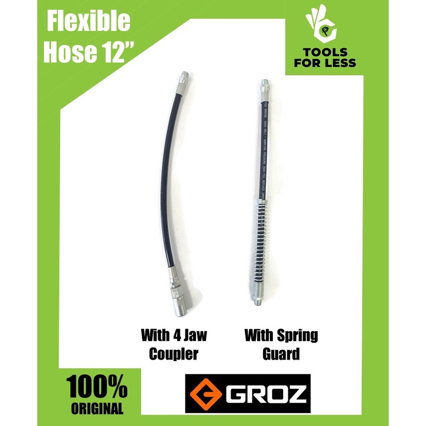 Groz Heavy Duty Flexible Grease Hose 12" | Shopee Philippines