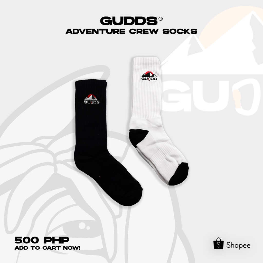 LAZYHITCH X GUDDS - ADVENTURE CREW SOCKS | Shopee Philippines