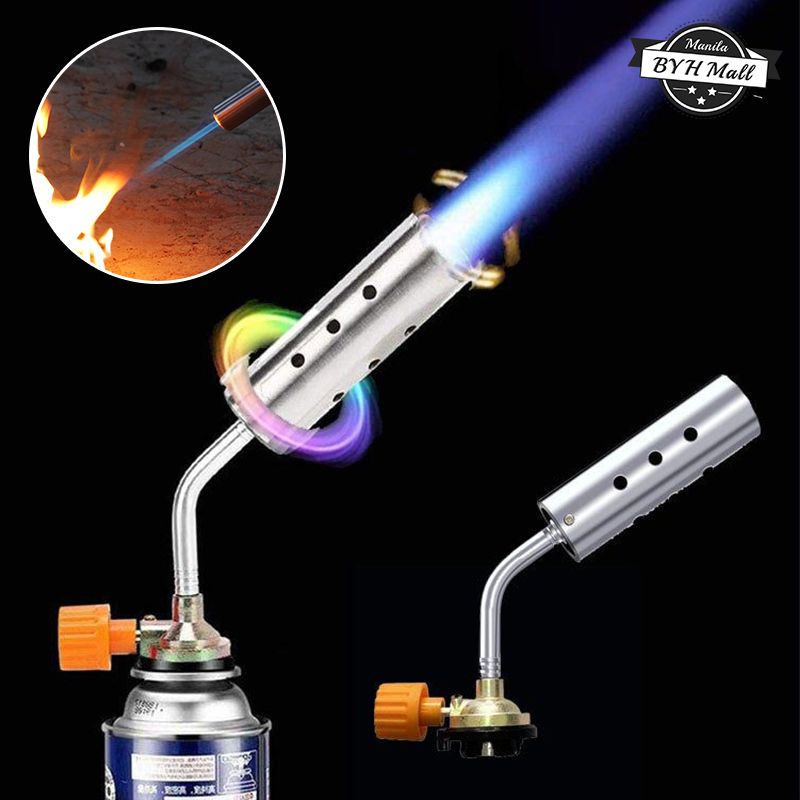 Powerful Flamethrower Manual Ignition Welding Gas Torch Kitchen Outdoor ...