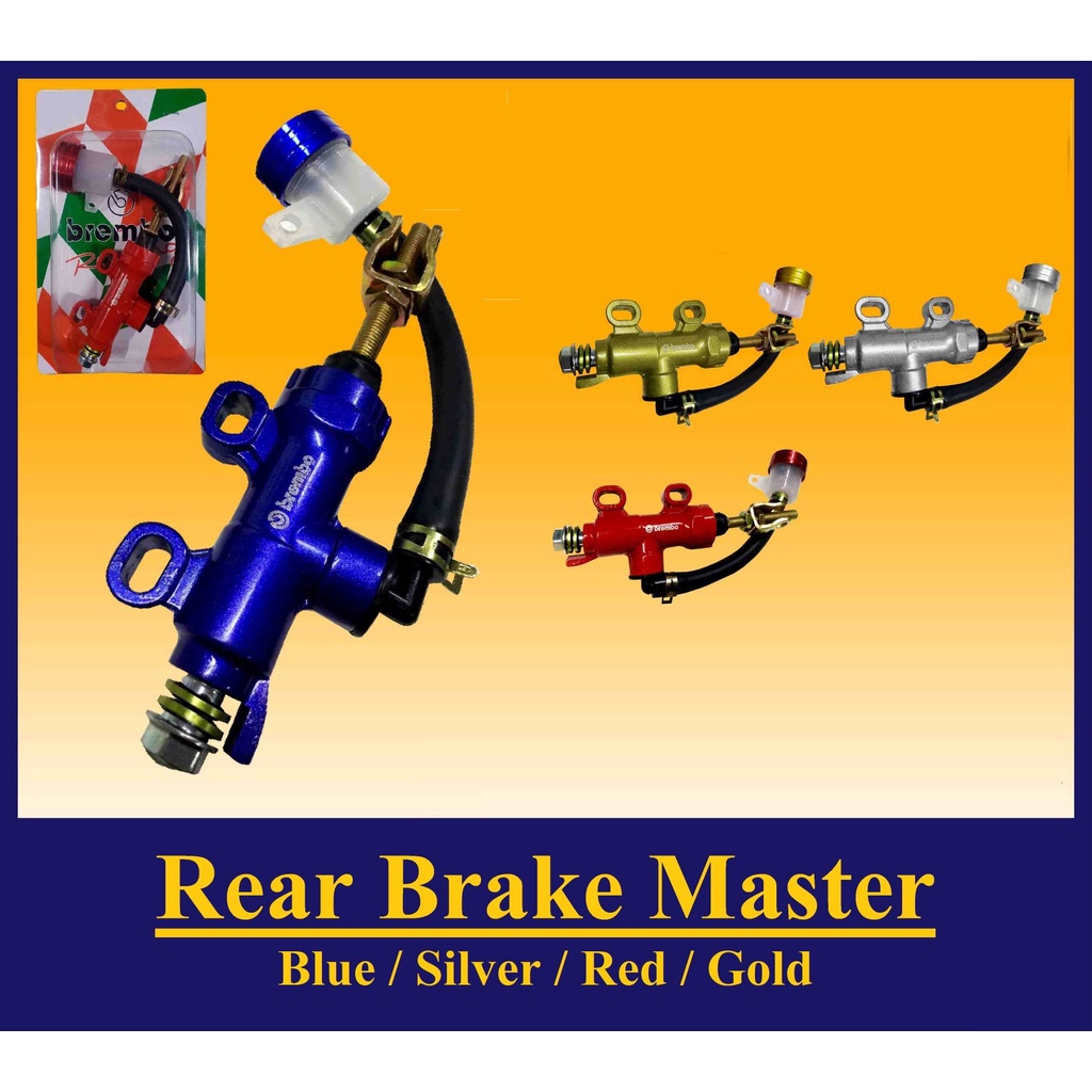 (GCF) Rear Brake Master Pump - Brembo Universal (Blue/Silver/Red/Gold ...