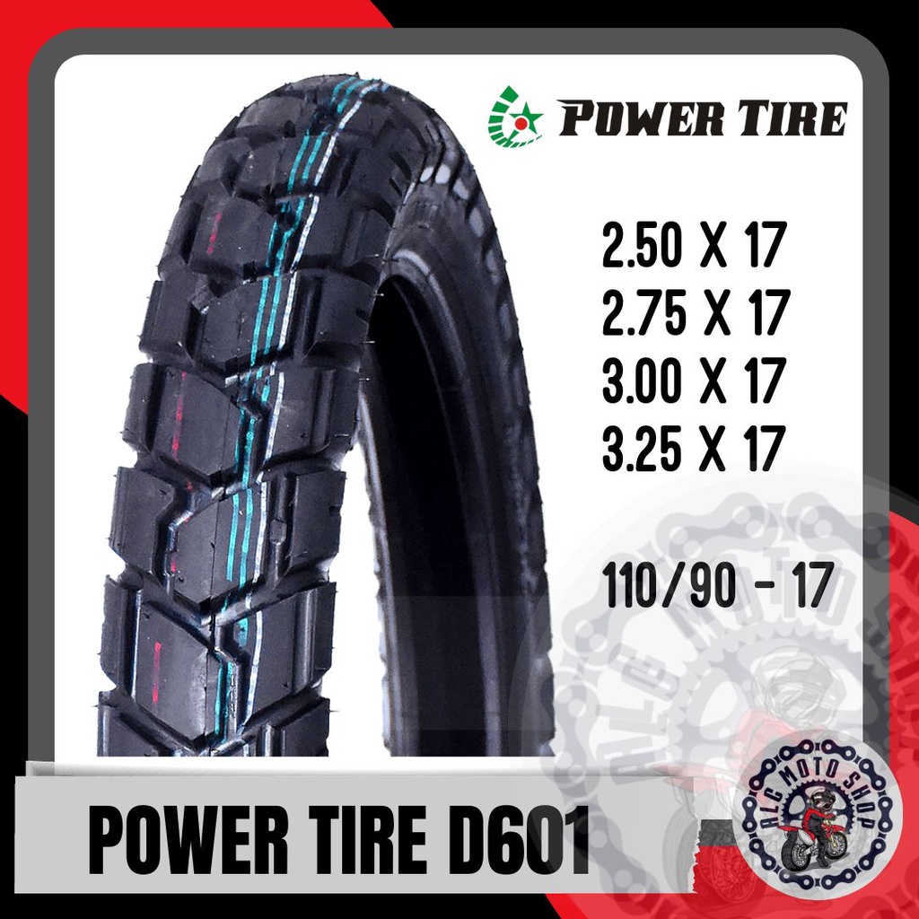POWER TIRE D601 - DUAL SPORT - ON ROAD / OFF ROAD - 250x17 275x17 300x17 325x17 110/90-17 ...