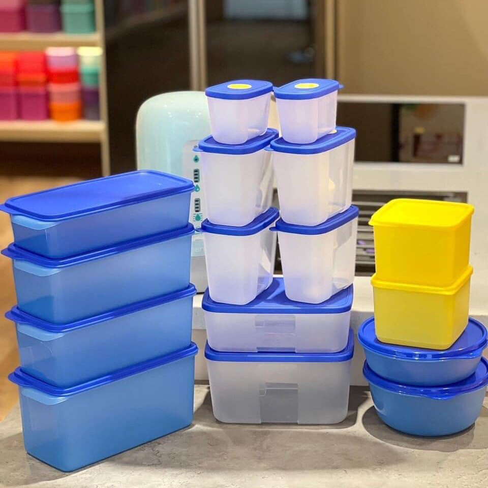 Modern Set 16 cool storage box & freezer Set (with individual cups ...
