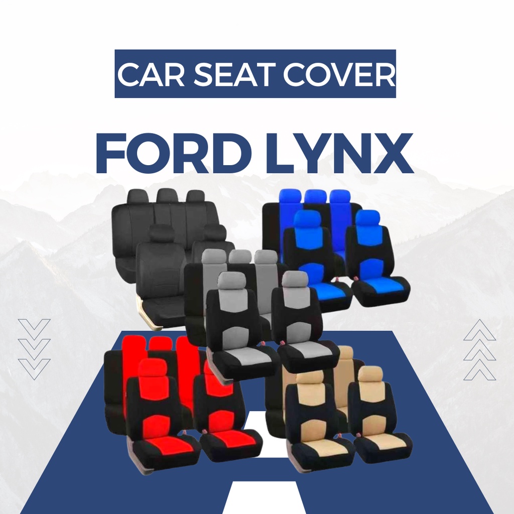 FORD LYNX Car Seat Covers Set for 5 Front Seat Back Seat Headrest Cover ...