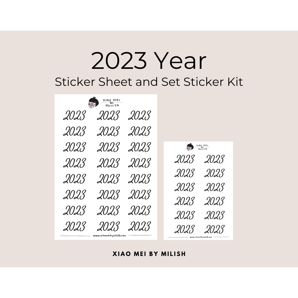 Year Sticker Sheet | Sticker Sheet and Set Sticker Kit | Shopee Philippines