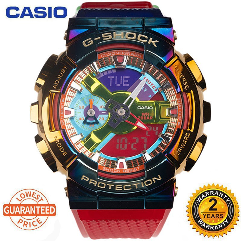 Casio Brick Bear Joint Watch Men's BE@RBRICK Shanghai Night GM-110 ...