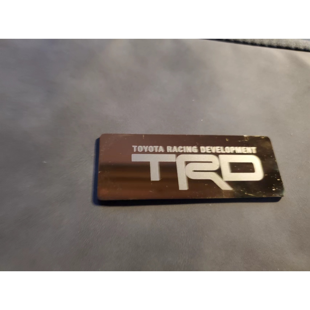 TRD Logo Stainless Steel Part Car Spoiler Badge Emblem Logo for Toyota ...