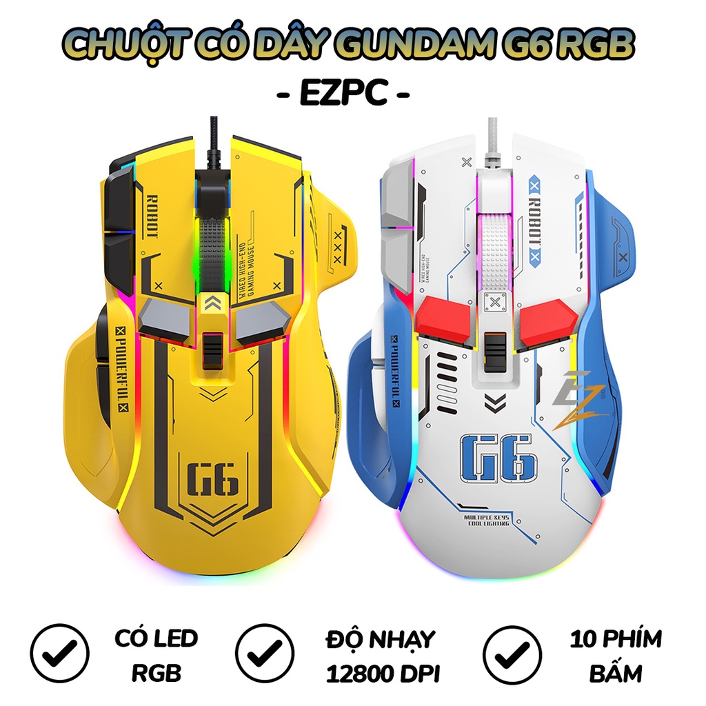 Gundam G6 Wired Gaming Mouse | Ezpc | Shopee Philippines