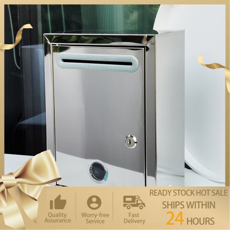 【TOP 1】Stainless Steel Mail Letter Post Storage Box Outdoor Waterproof ...