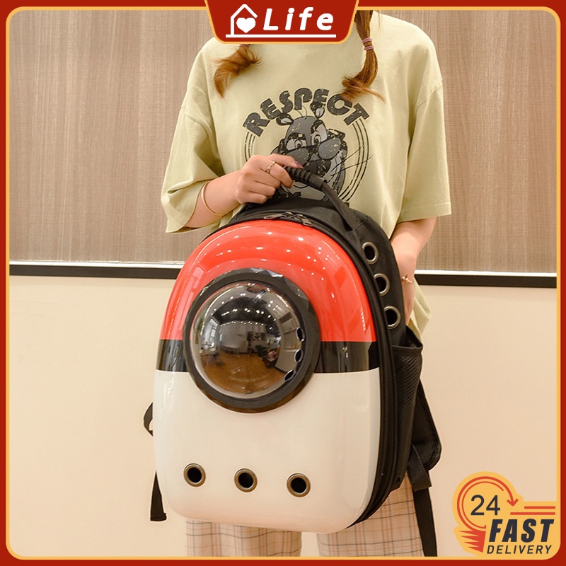 Portable Pod Double Shoulder Cat/Dog Backpack Space Bag Cat Bag Pet ...