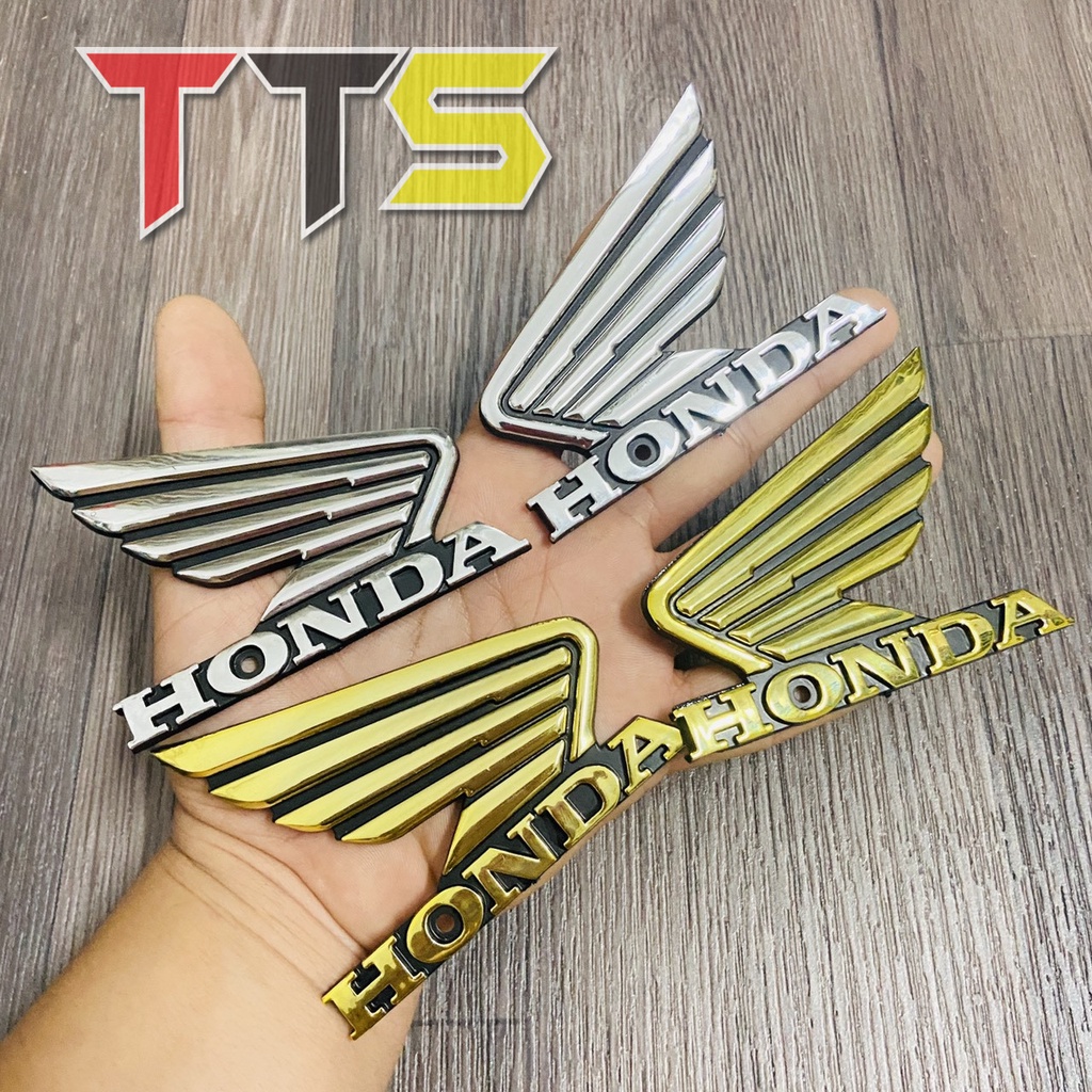 Abag of bird wing stamp, Honda logo, hard plastic plated with glossy ...