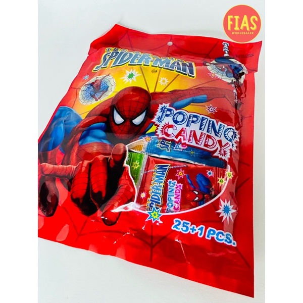 26 Pieces Spiderman Popping Candies | Shopee Philippines