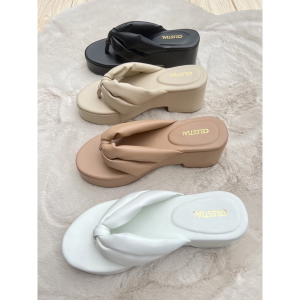 ⭐Celestialshoe.ph Sanya 2.5inches Platform Wedge Sandals | Shopee ...