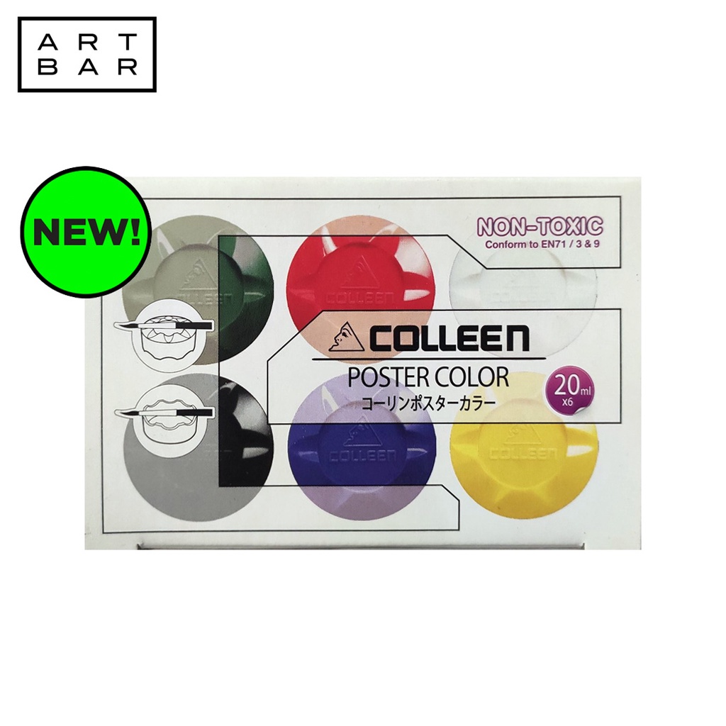 Colleen Poster Color 20 Ml 6 Colors - Art Bar PH | Shopee Philippines