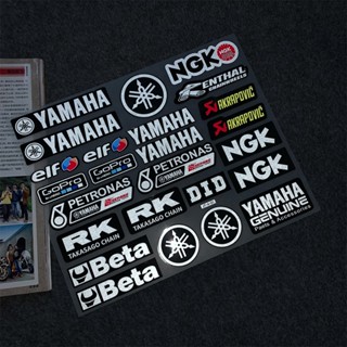 Yamaha Reflective Sticker Emblem Badge Motorcycle Scooter Bike Stickers ...