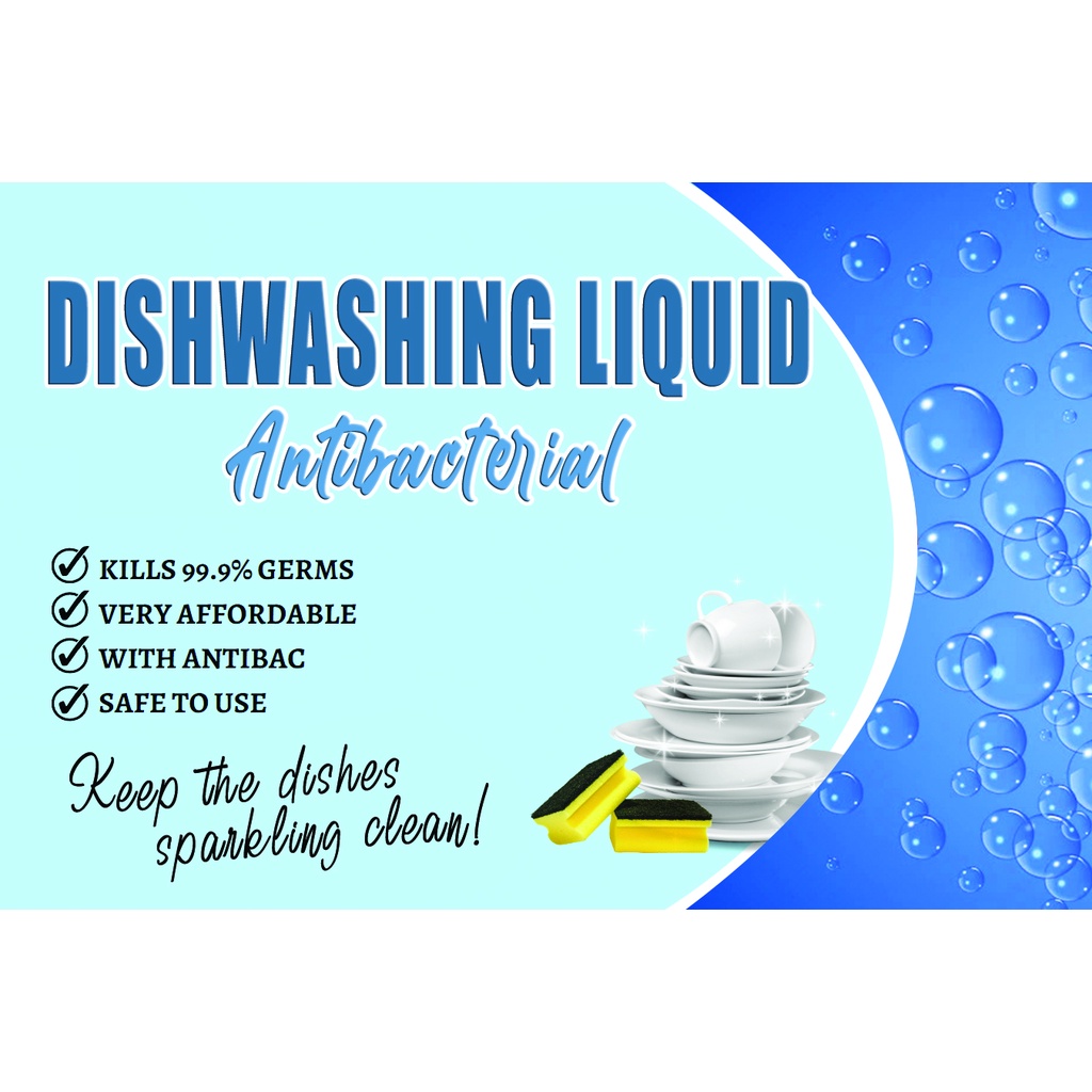 DISHWASHING LIQUID STICKER LABEL | NO BRAND STICKER | 20pcs. | Shopee ...