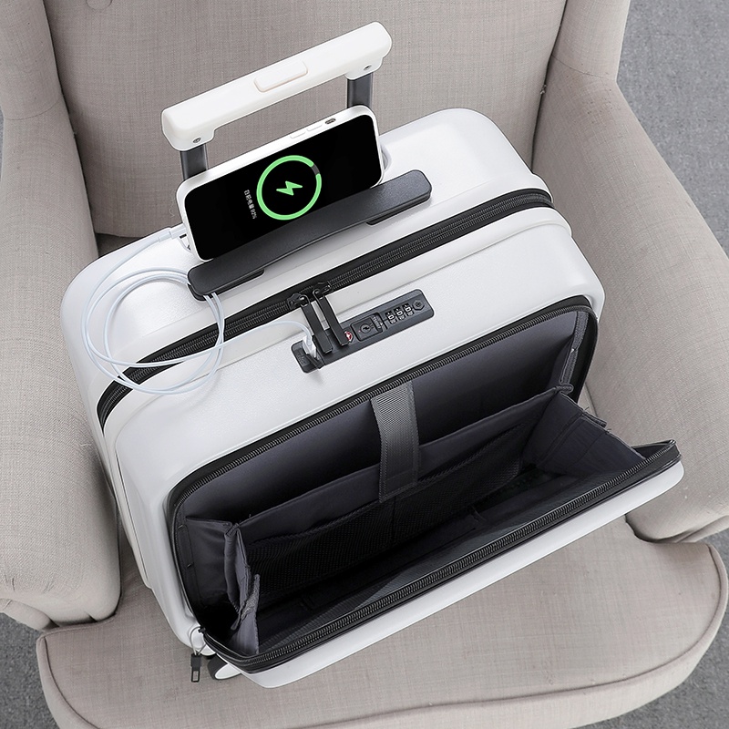 Yulv ultra-light business luggage computer trolley case 20-inch matte ...