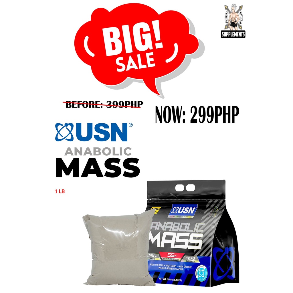 USN ANABOLIC MASS WEIGHT GAINER POWDER 1 LB | Shopee Philippines