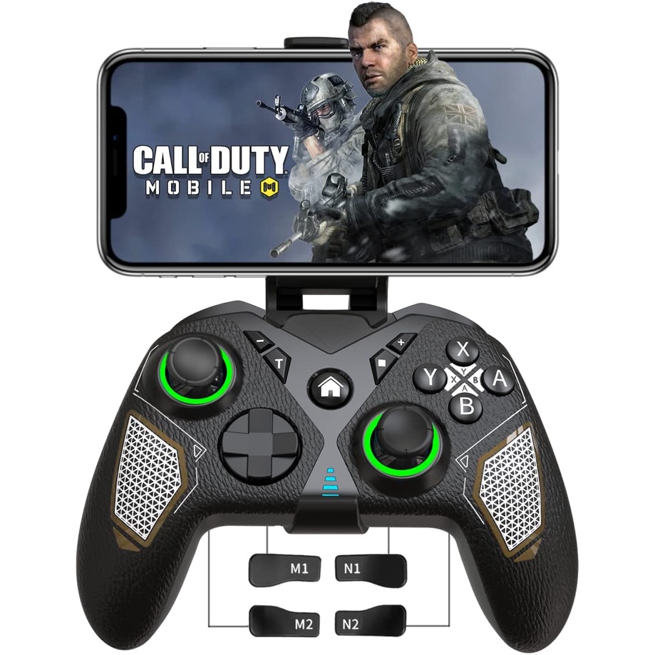 Game Controller for iPhone/iOS/Android/PC/N-Switch, Bluetooth Gamepad ...