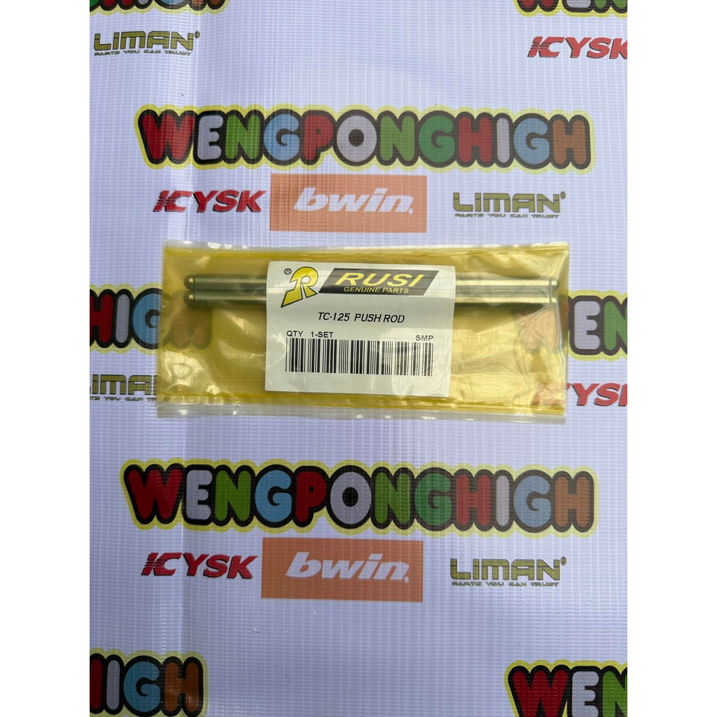 PUSH ROD SET RUSI/TC125 TRYCYCLE TYPE OEM QUALITY CLASS A PARTS (GP ...