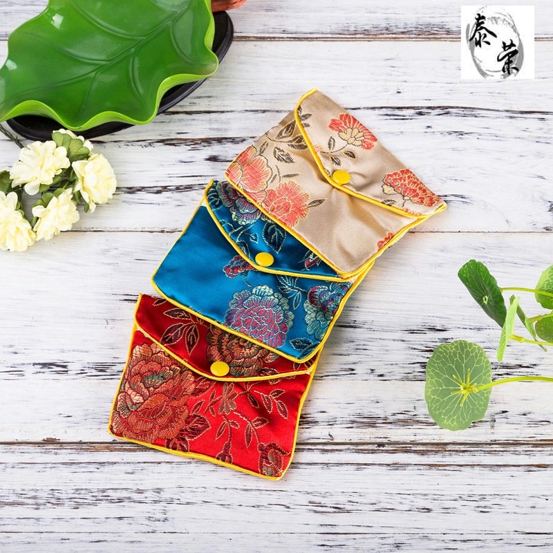 Jewelry Silk Purse Wallet Pouch Gift Chinese Style Brocade Embroidered ...