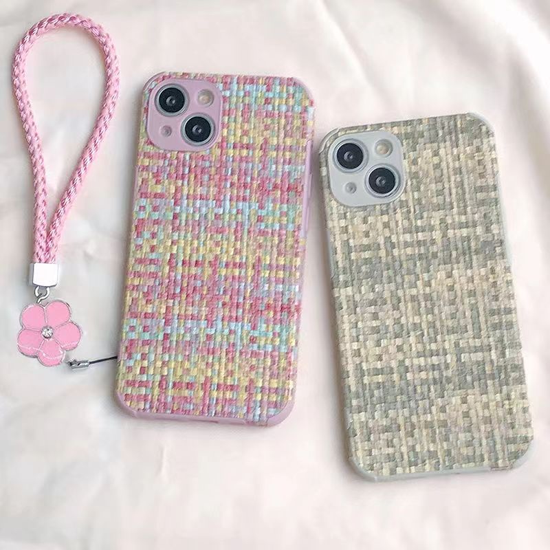For Iphone IP IP11 11Pro IP 11 Pro Max IP12 Hot selling woven plaid ...