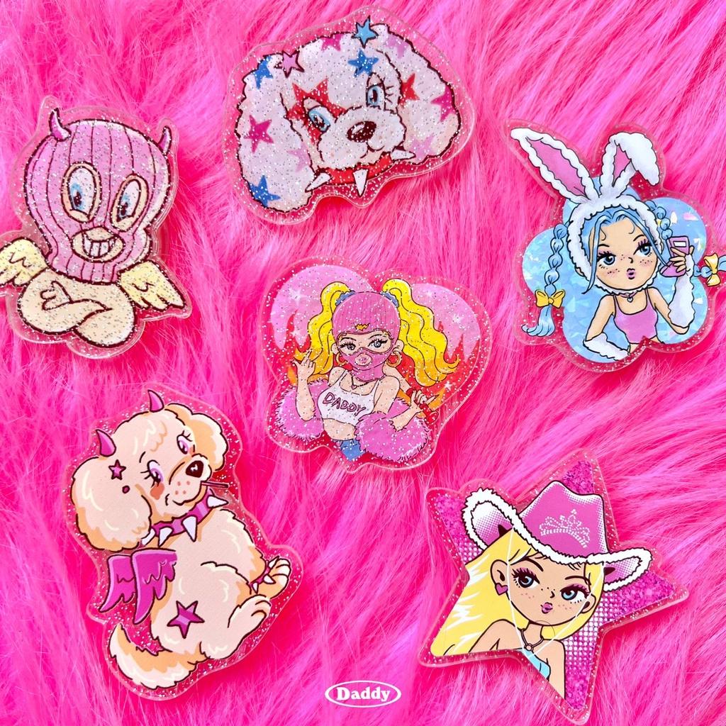 DADDY | Baddie Acrylic Grip Tok Cute 6 Types Griptok | Shopee Philippines