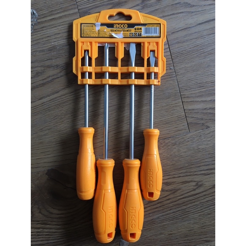 Ingco TOOLS Set of 4 screwdrivers HKSD0458 | Shopee Philippines