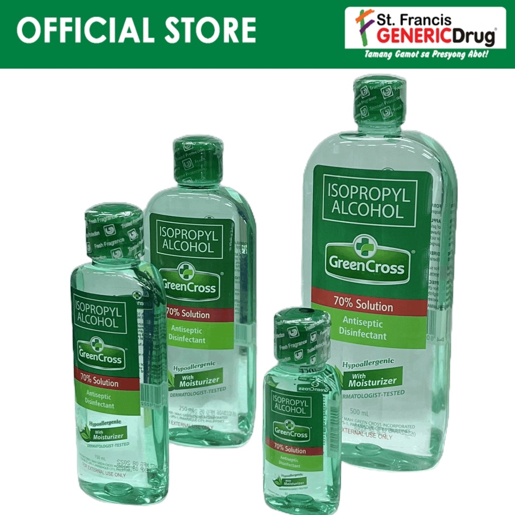 Green Cross Isopropyl Alcohol 70% with Moisturizer | Shopee Philippines