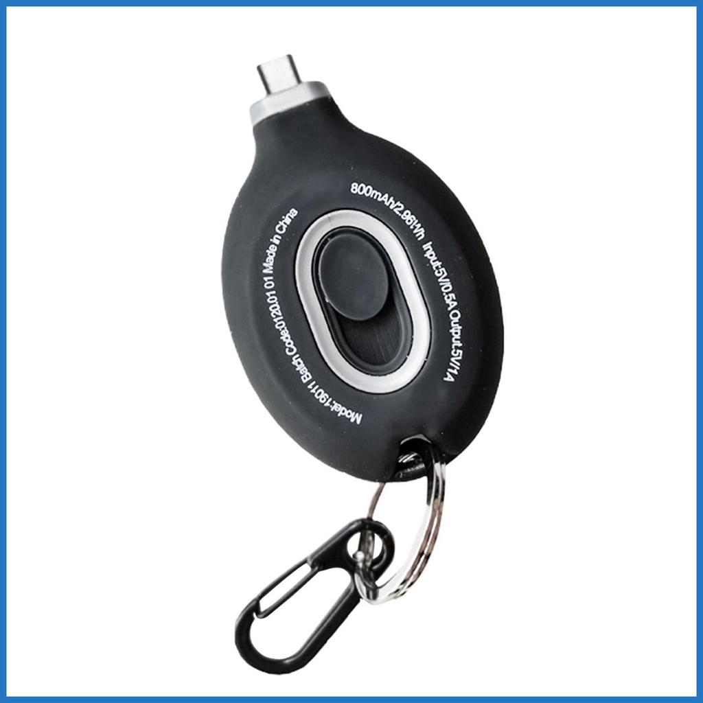 Mini Portable Keychain Powerbank For Android TYPE-C Outdoor Backup ...