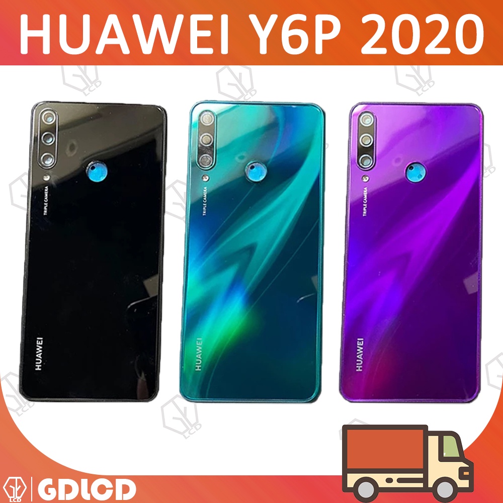 For Huawei Y6P 2020 MED-LX9 MED-LX9N Back battery Cover Door Housing ...
