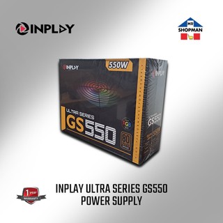 Inplay Ultra RGB 450w 550w 650w 750w True Rated Power Supply PSU 80 ...