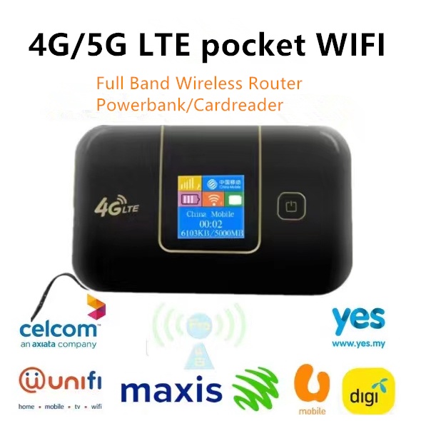 6800 mAh Battery 4G LTE POCKET WiFi Modified Router Portable R908 ...