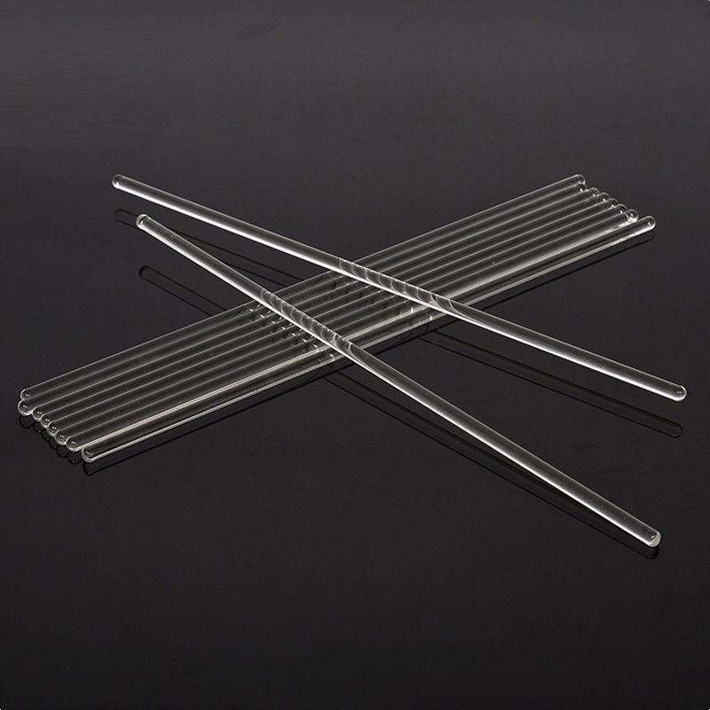 5PCS Glass Stirring Rods Clear Glass Stirring Rod 5mm 6mm Glass Rod ...