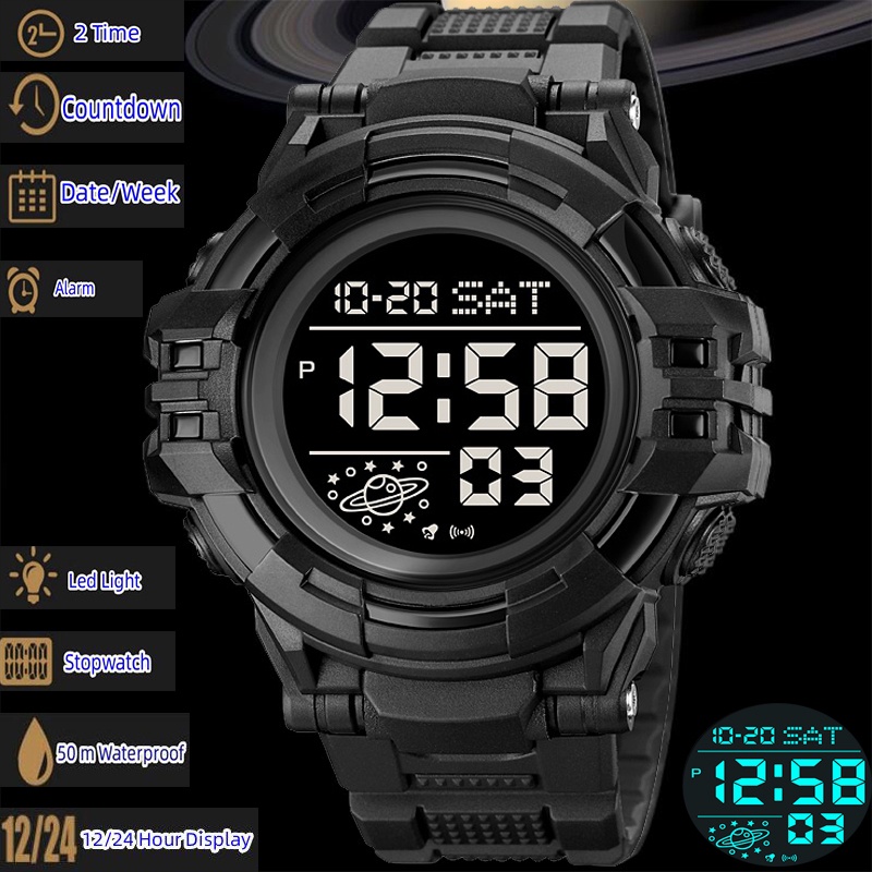Skmei the Newest Men's Digital Sport's Watches Fashion Big Size Dial ...