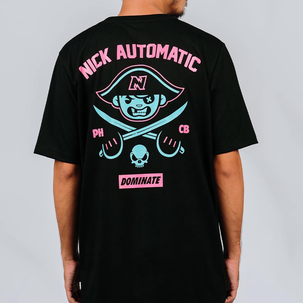 Nick Automatic "Pirates" Black PolyCotton T-shirt | Shopee Philippines