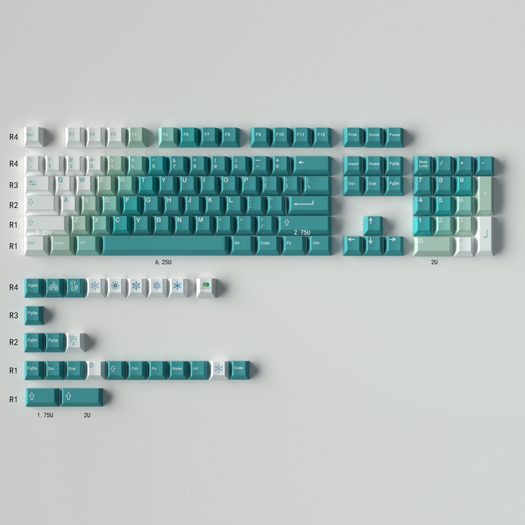 PBT Keycap 130 Keys DYE-SUB Cherry Profile Mechanical Keyboard Anne Pro ...